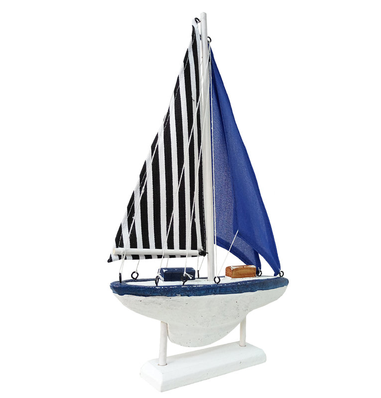 Breakwater Bay Edelstein Wooden Sailboat & Reviews | Wayfair