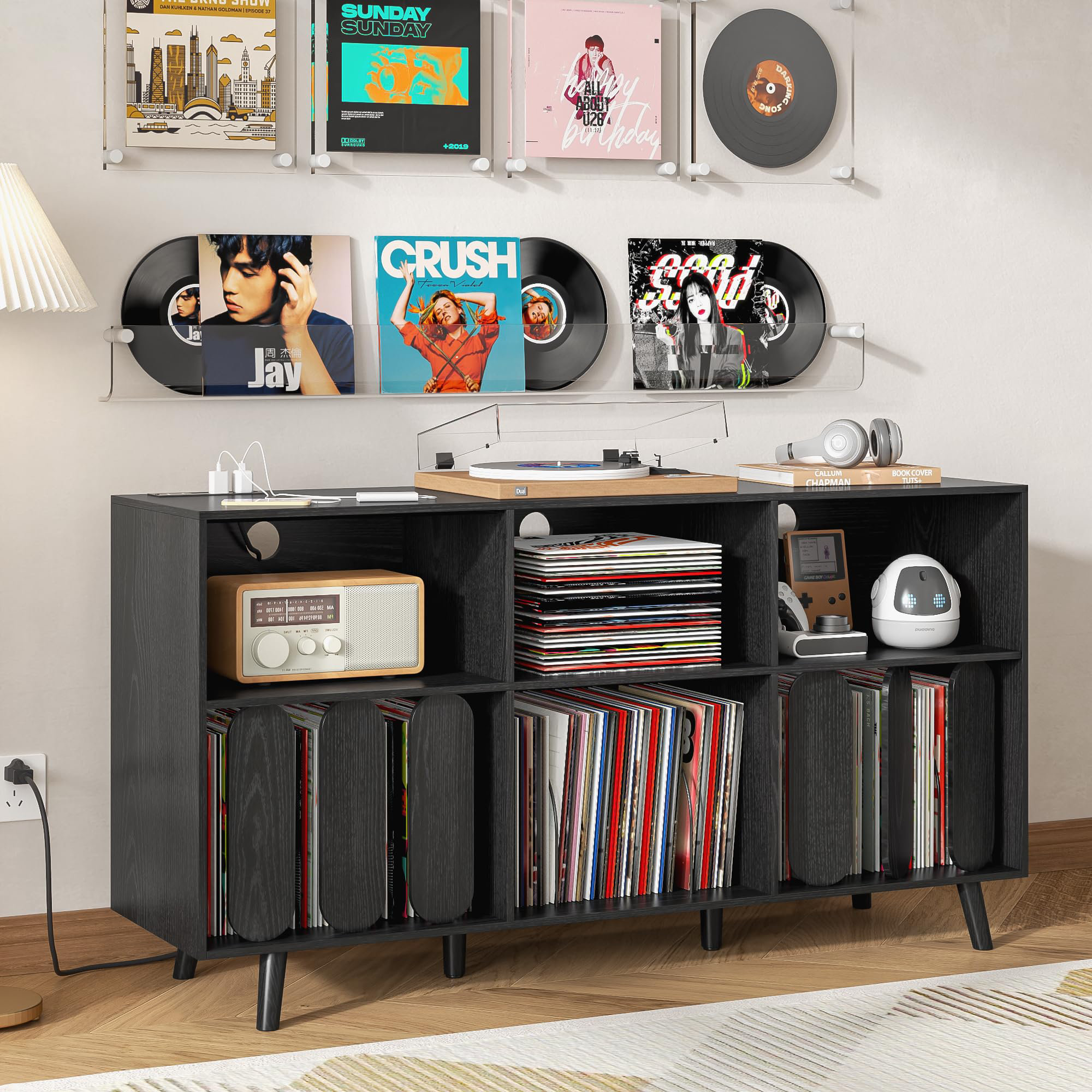 George Oliver Large Record Player Stand - Wayfair Canada