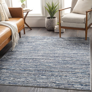 Blue Striped Area Rugs You'll Love | Wayfair