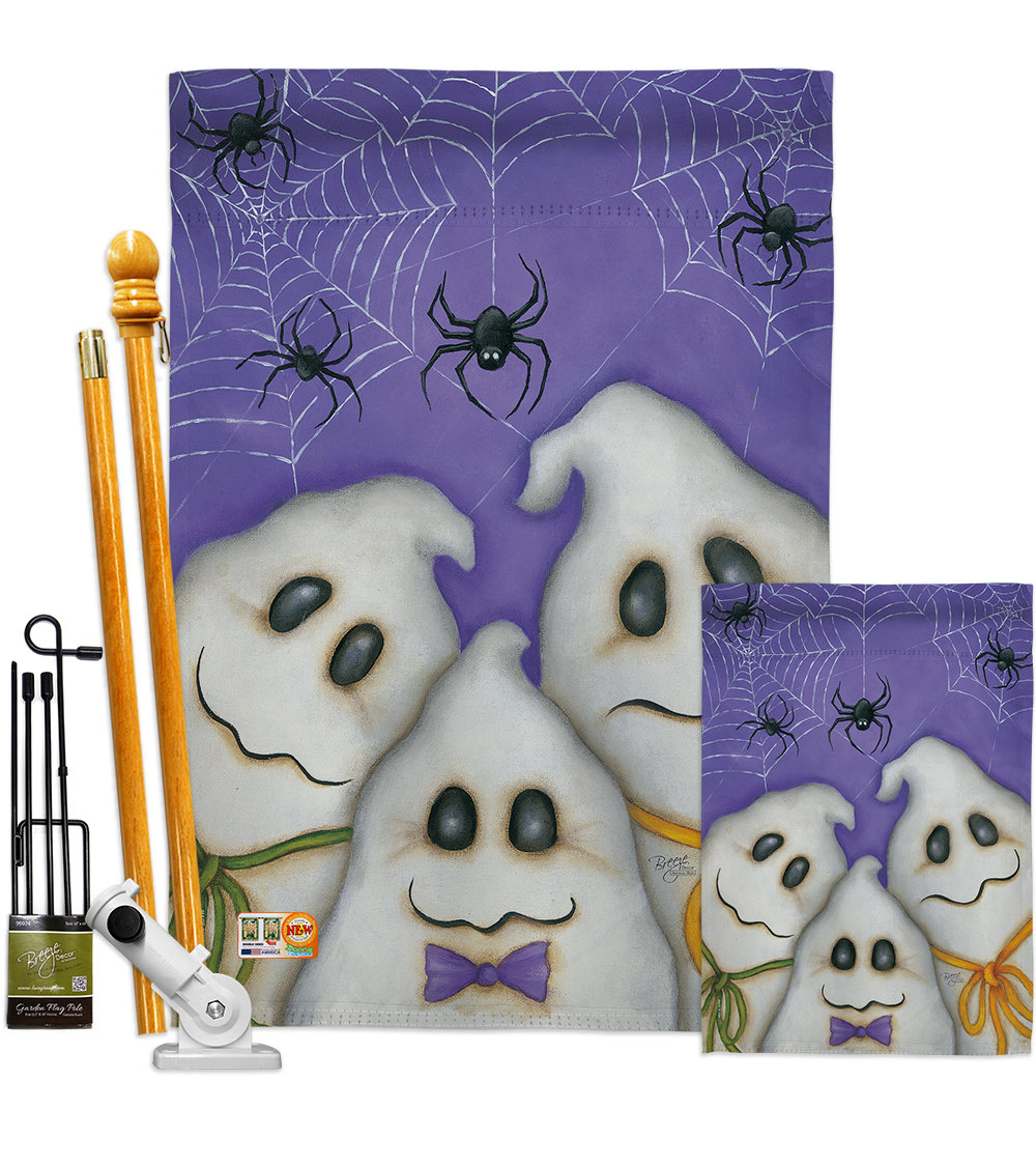 Breeze Decor 3 Ghosts - Impressions Decorative 2-Sided Polyester 40 x ...
