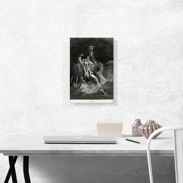 ARTCANVAS The Deluge On Canvas by Gustave Dore Print | Wayfair