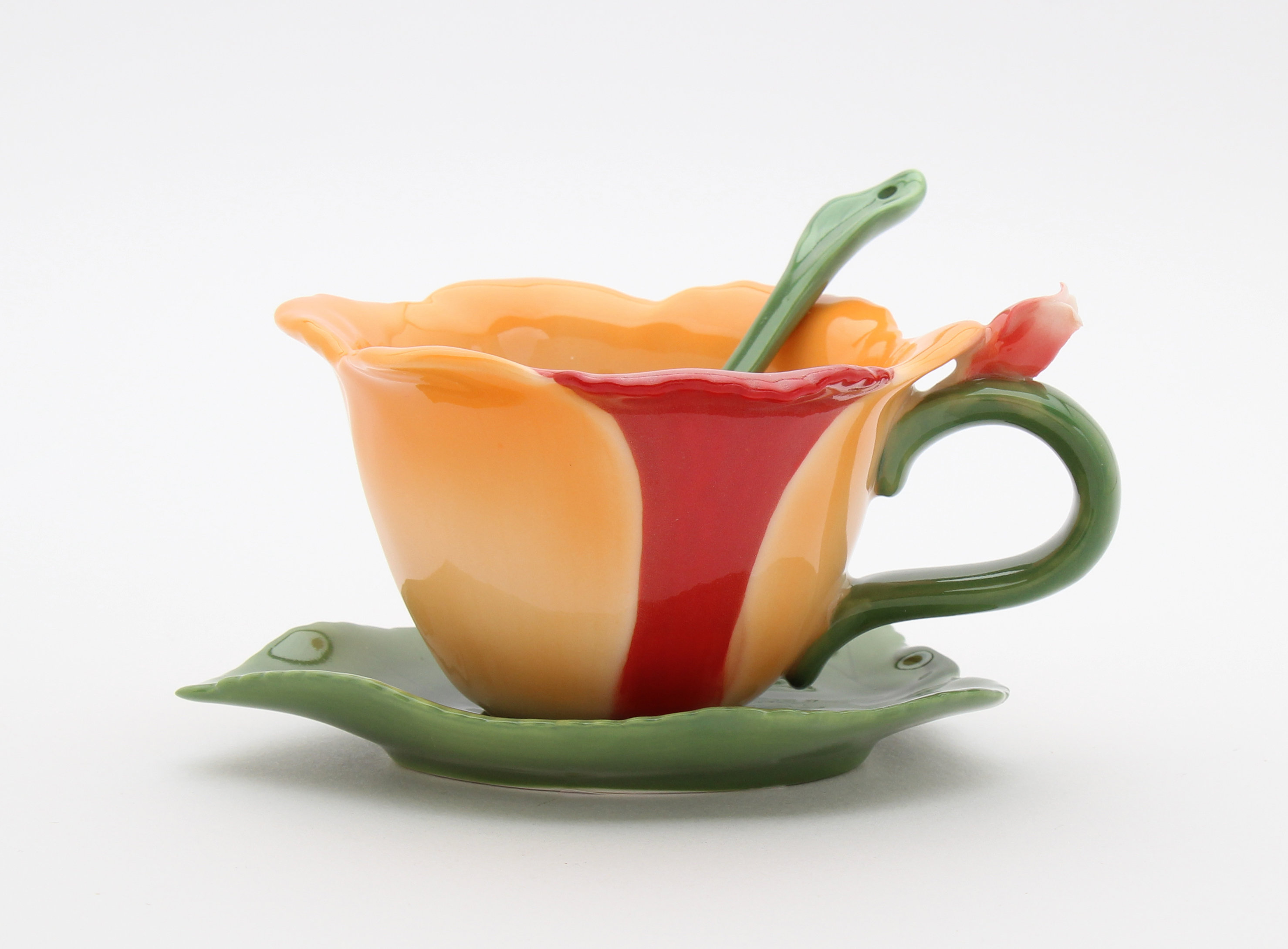 August Grove® Quitman Orchid Teacup & Saucer Set & Reviews | Wayfair