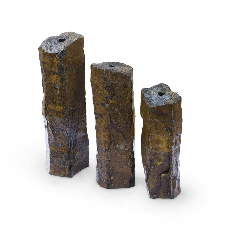 Loon Peak Natural Mongolian Basalt Columns Set Of 3 - Wayfair Canada