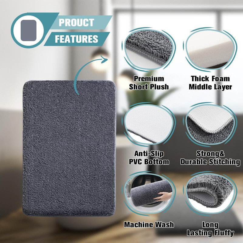 Latitude Run® Quinisha Bath Mat | Wayfair