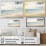 Design Art Soft Color Beach Horizon II - Beach & Ocean Canvas Art Print ...