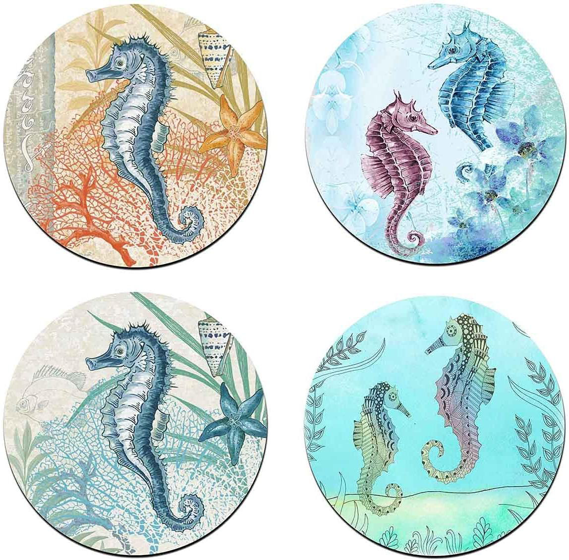 Frifoho Coaster Set - Made Of Recycled Rubber - 4 Piece Set ...