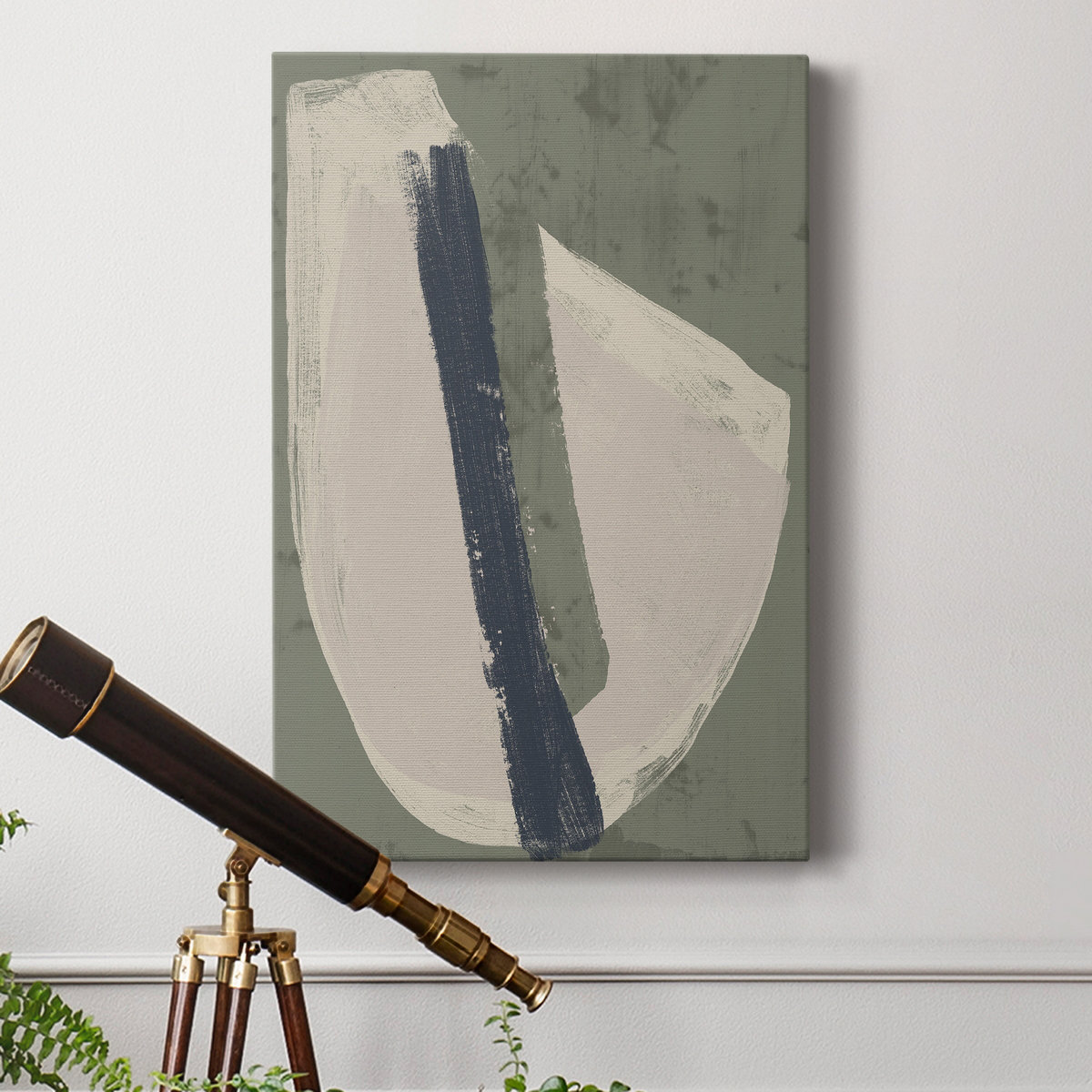 Orren Ellis Paper Slice IV Premium Gallery Wrapped Canvas - Ready To ...