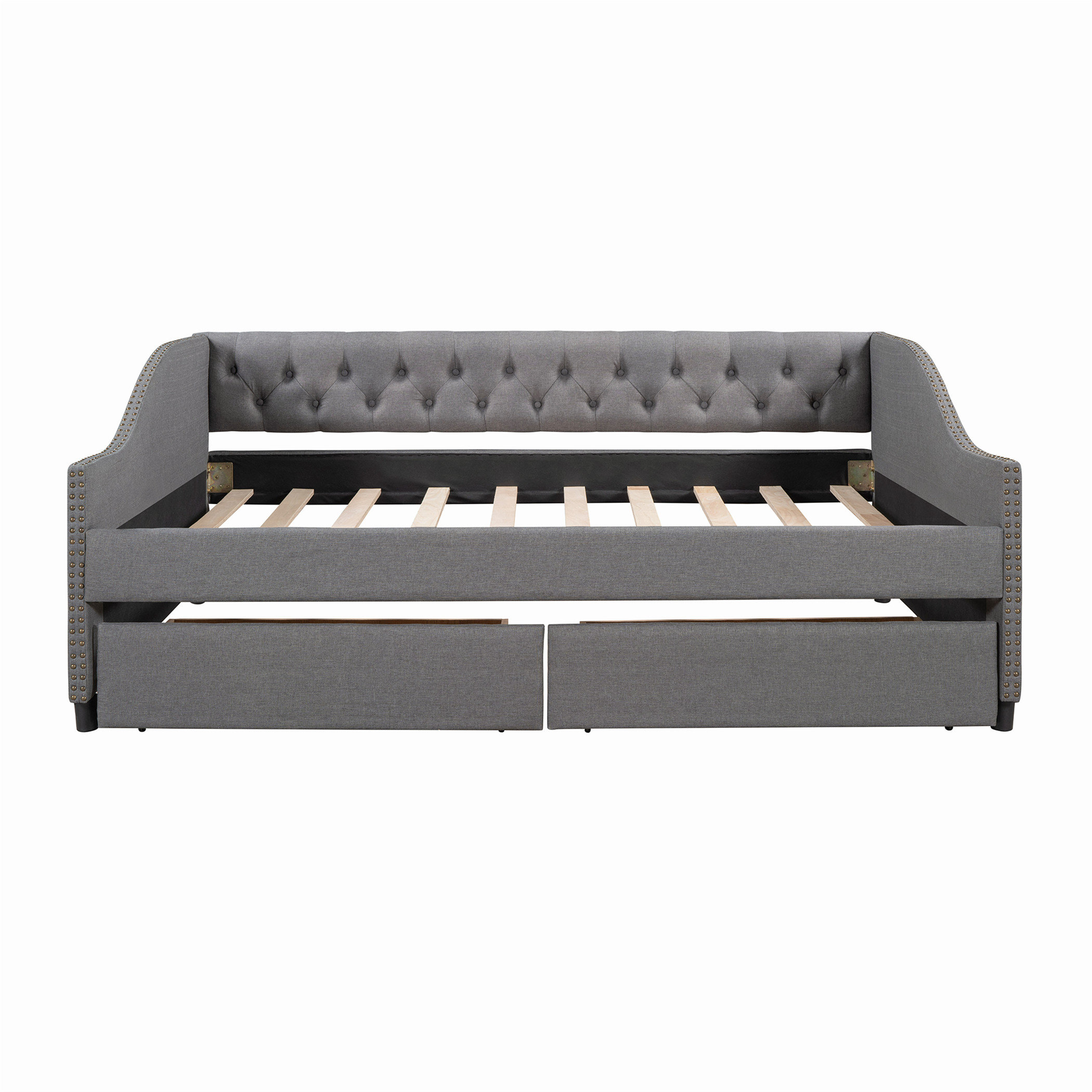 Wildon Home® Daybed Featuring Two Convenient Drawers for Optimal ...