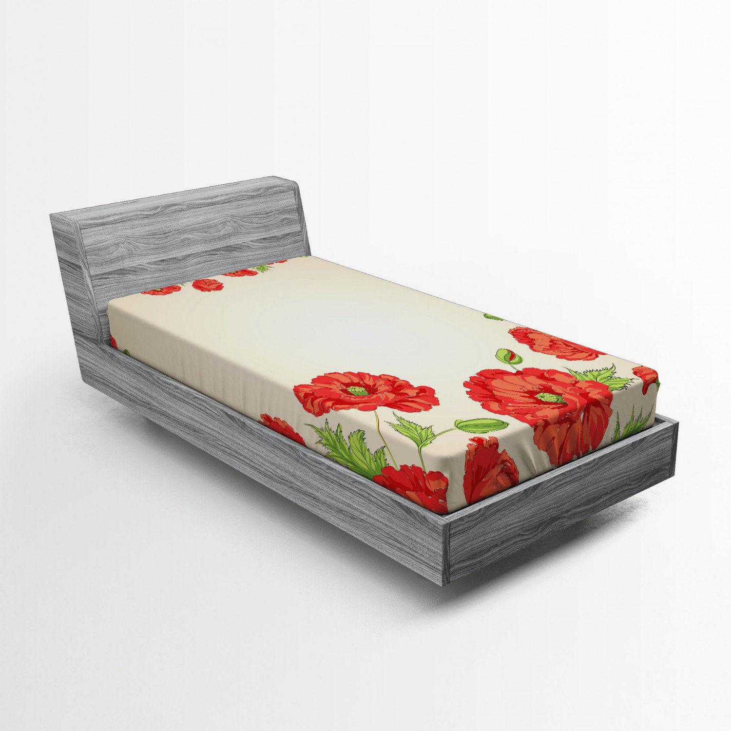 Ambesonne Floral Floral / Flower Fitted Sheet | Wayfair