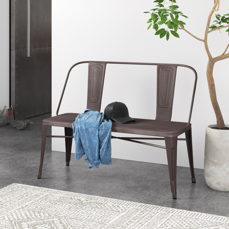 Steelside™ Christie Metal Bench & Reviews | Wayfair