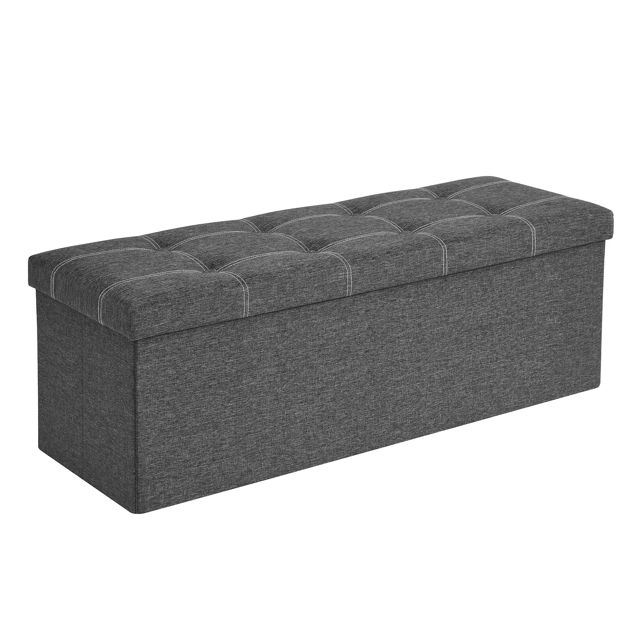 Red Barrel Studio Storage Bench, 35 Gal. Folding Chest With Breathable ...