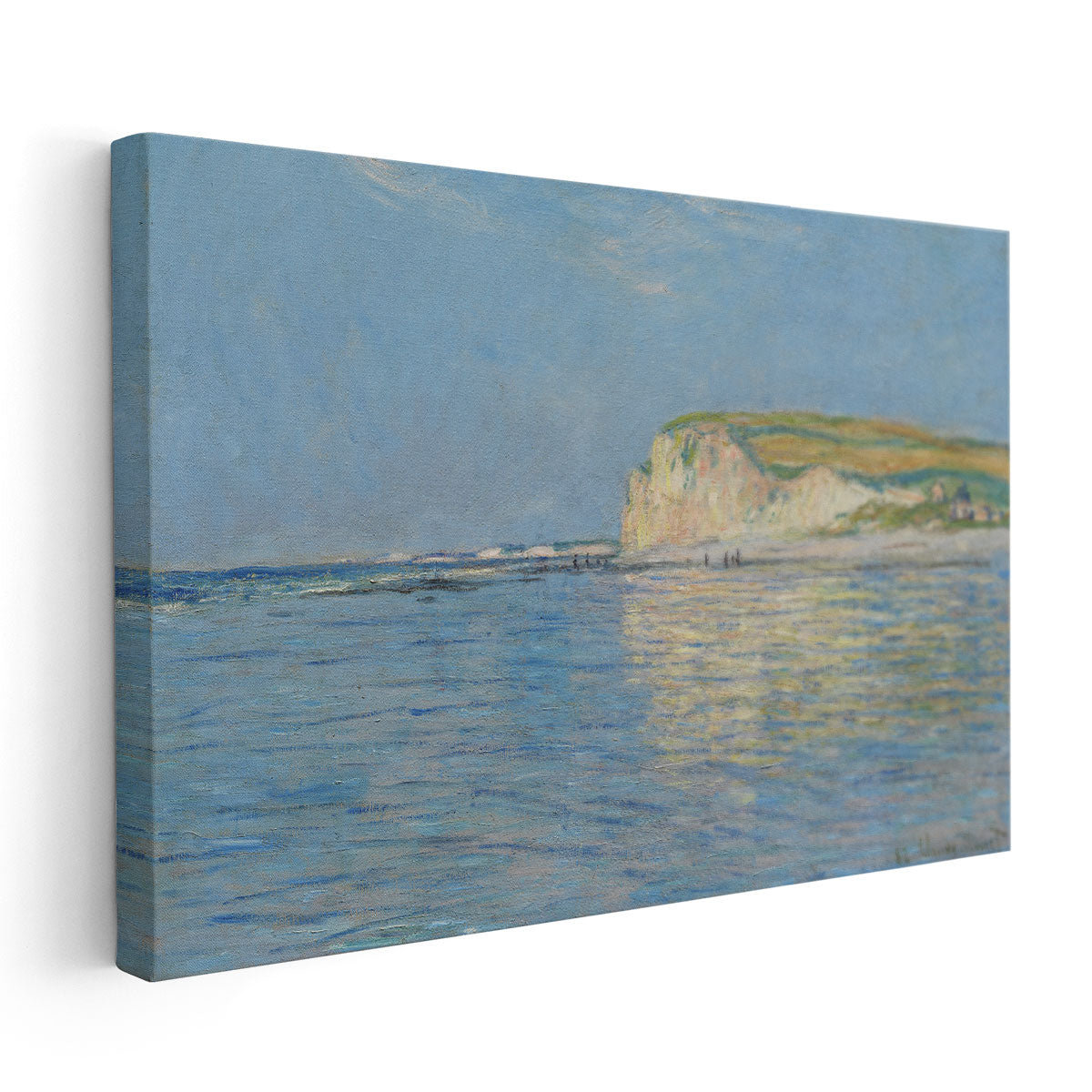 Vault W Artwork Low Tide at Pourville, near Dieppe, 1882 - Canvas Print ...