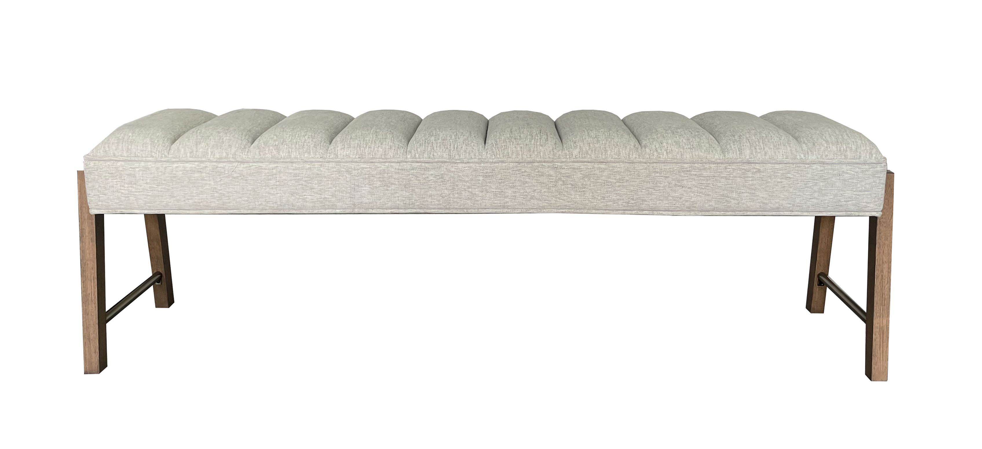 Birch Lane™ Tatum Aurora Wood Bench, Latte | Birch Lane