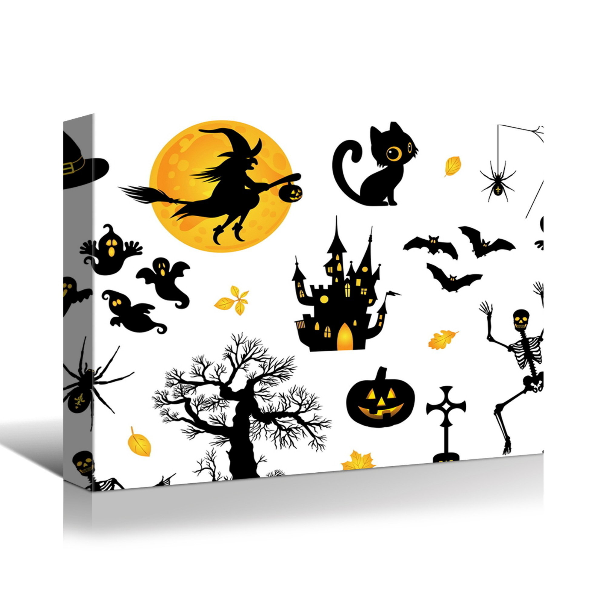 The Holiday Aisle® 3 Pieces Halloween Scene Art Decoration | Wayfair