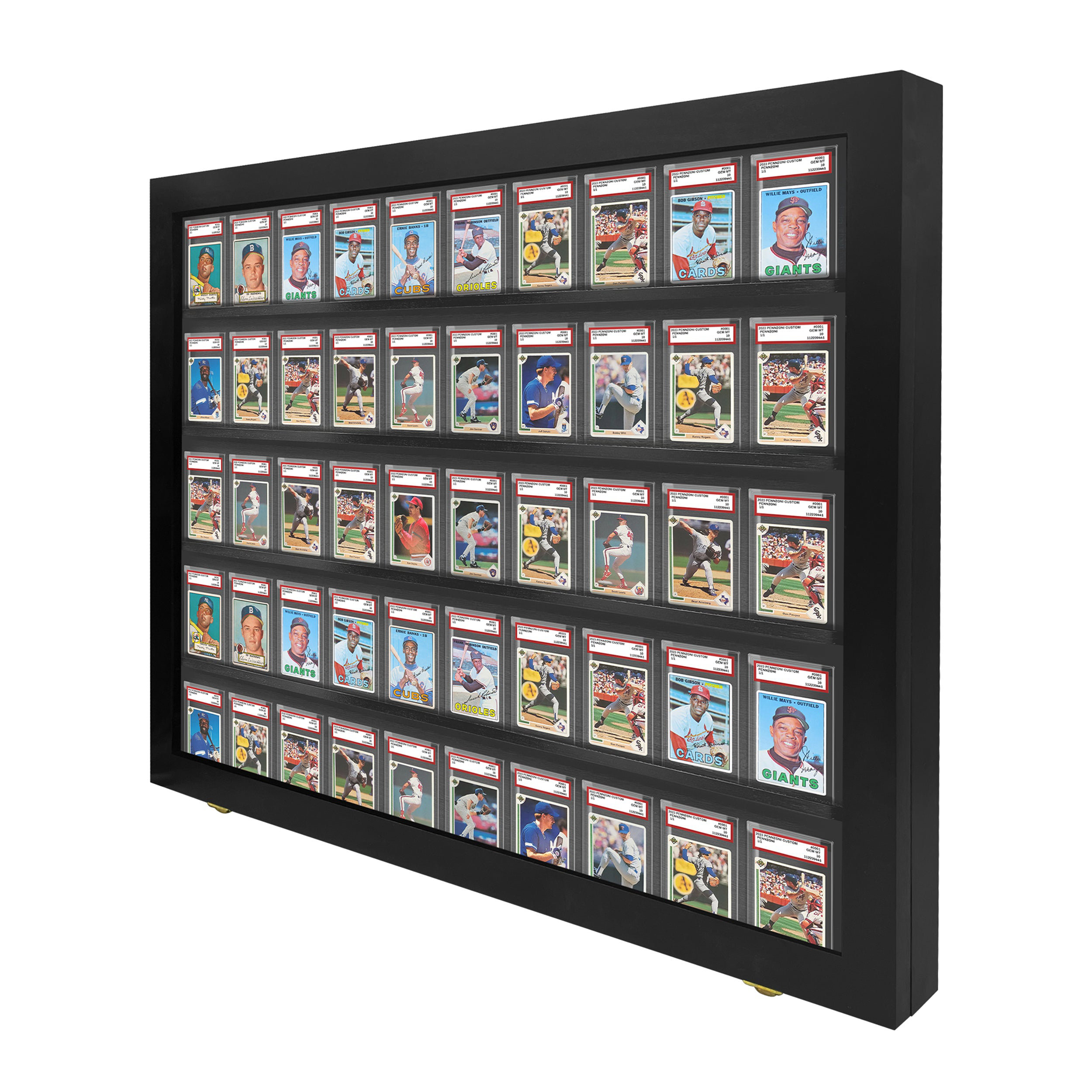 Pennzoni Display Co. PENNZONI Sports Card Display Case, Holds 50 PSA ...