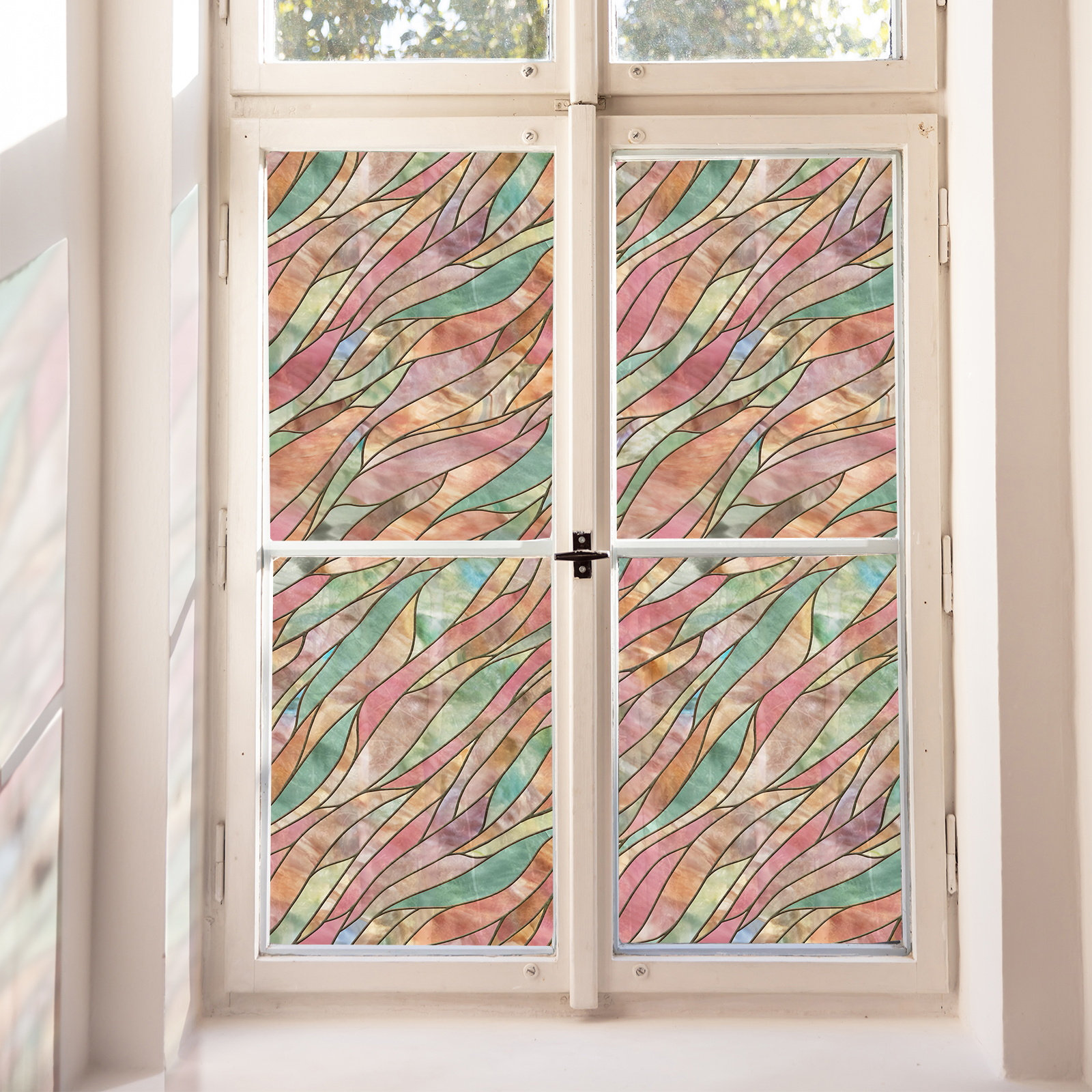Ivy Bronx Shape of Wind Glass Accent Window Decal | Wayfair