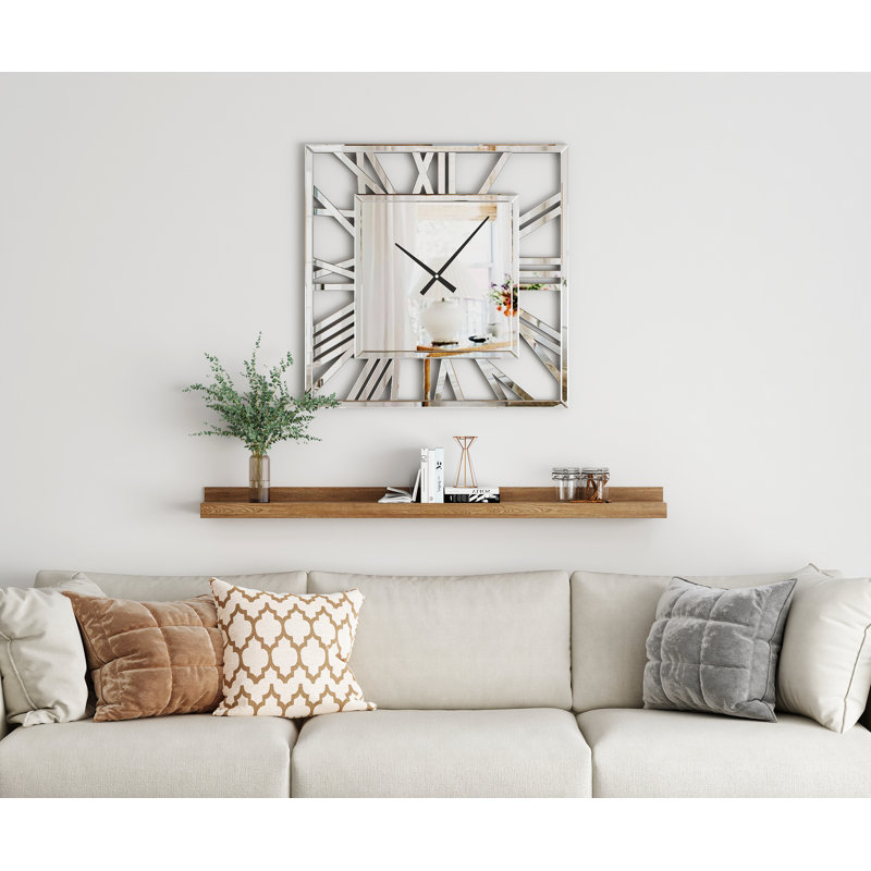 Ivy Bronx Cevion Glass Wall Clock | Wayfair