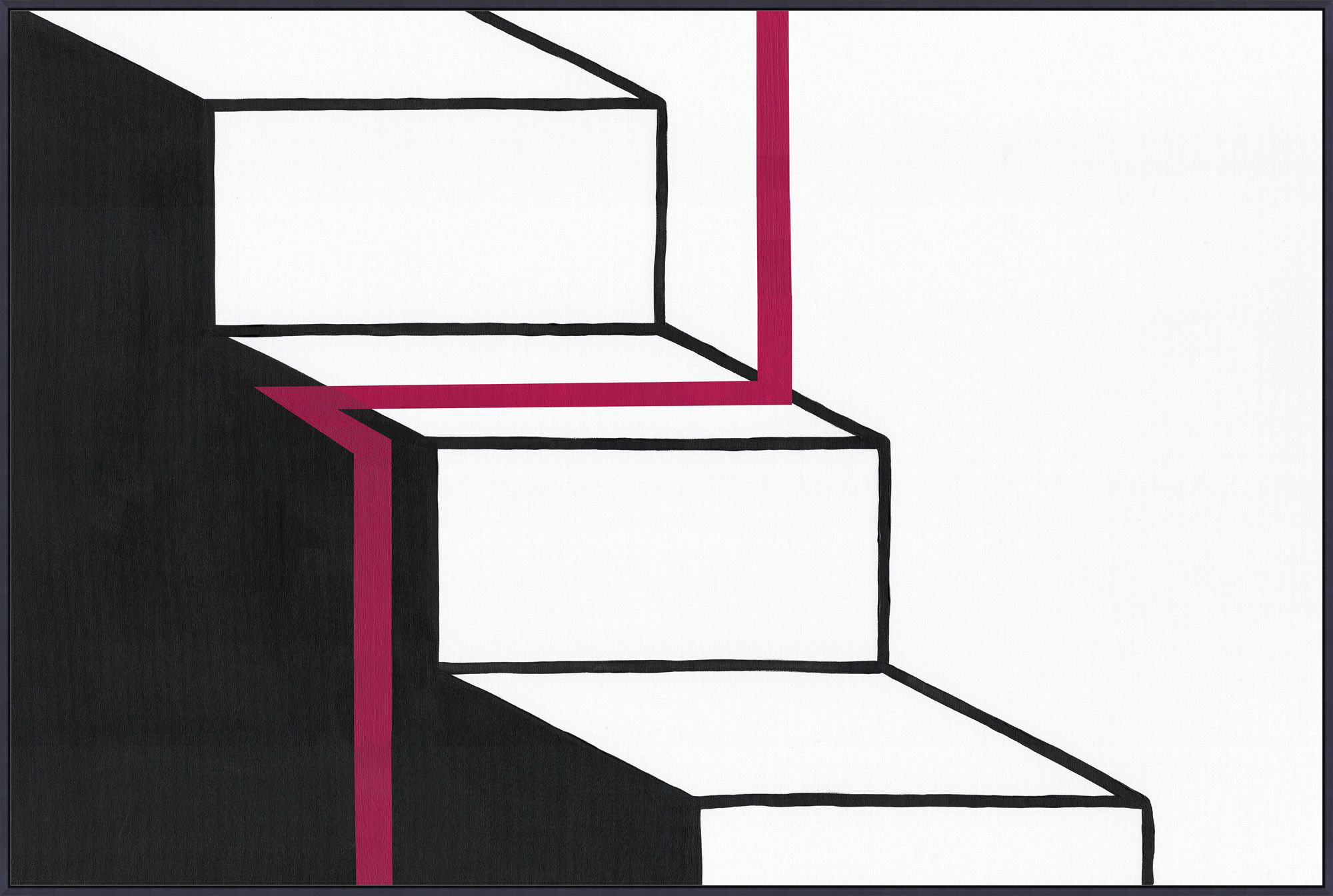 Wendover Art Group Stepping Lines 1 by Mat Sanders - Floater Frame ...