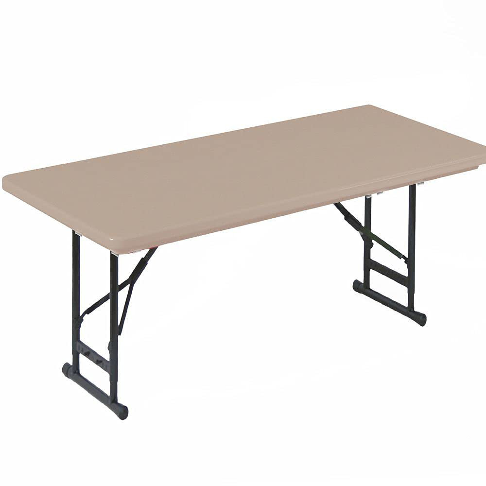 Correll, Inc. Adjustable Height Blow Molded 96" Rectangular Folding Table | Wayfair