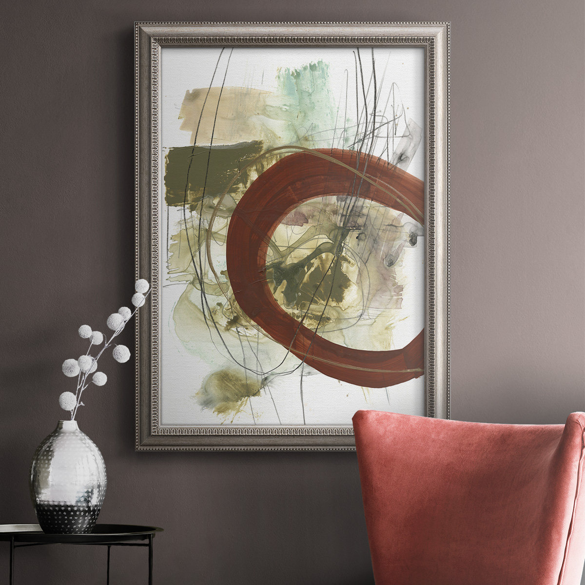 Wrought Studio™ Rusted Loops II - Picture Frame Print on Canvas | Wayfair