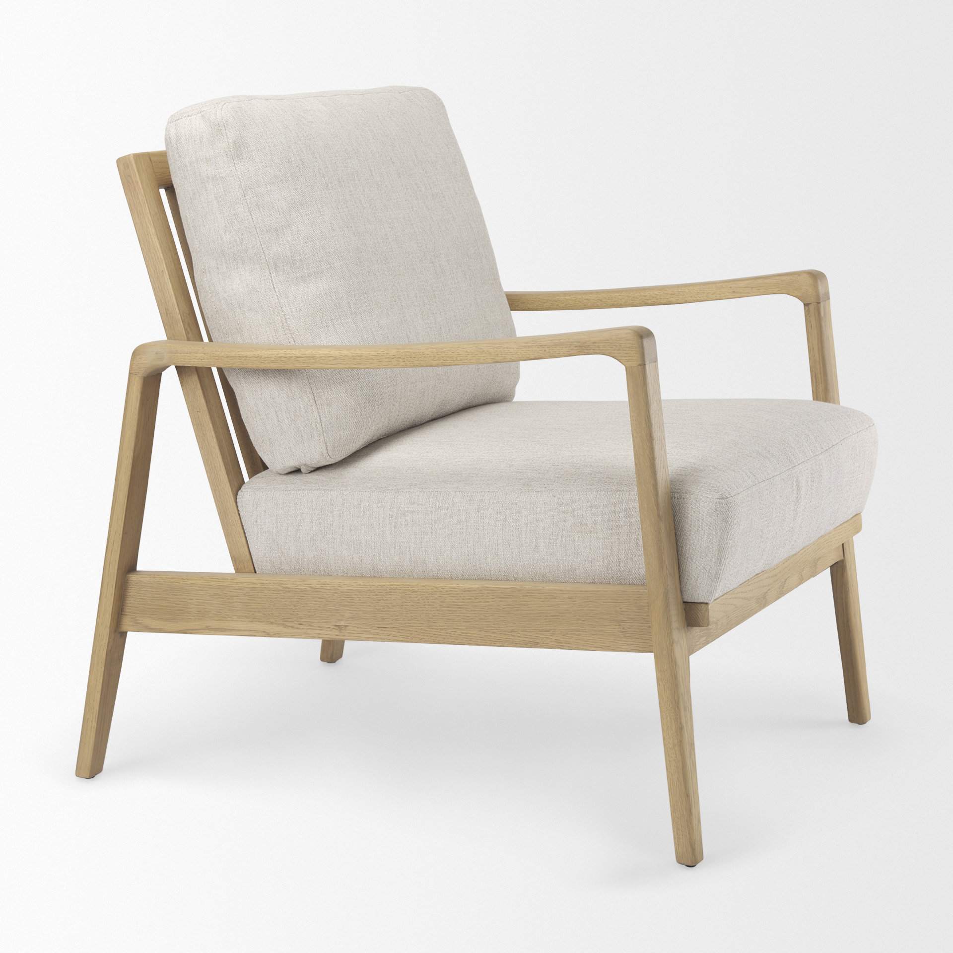 Corrigan Studio Raeleigh 28.0L X 34.1W X 34.4H Cream Fabric W/Light ...
