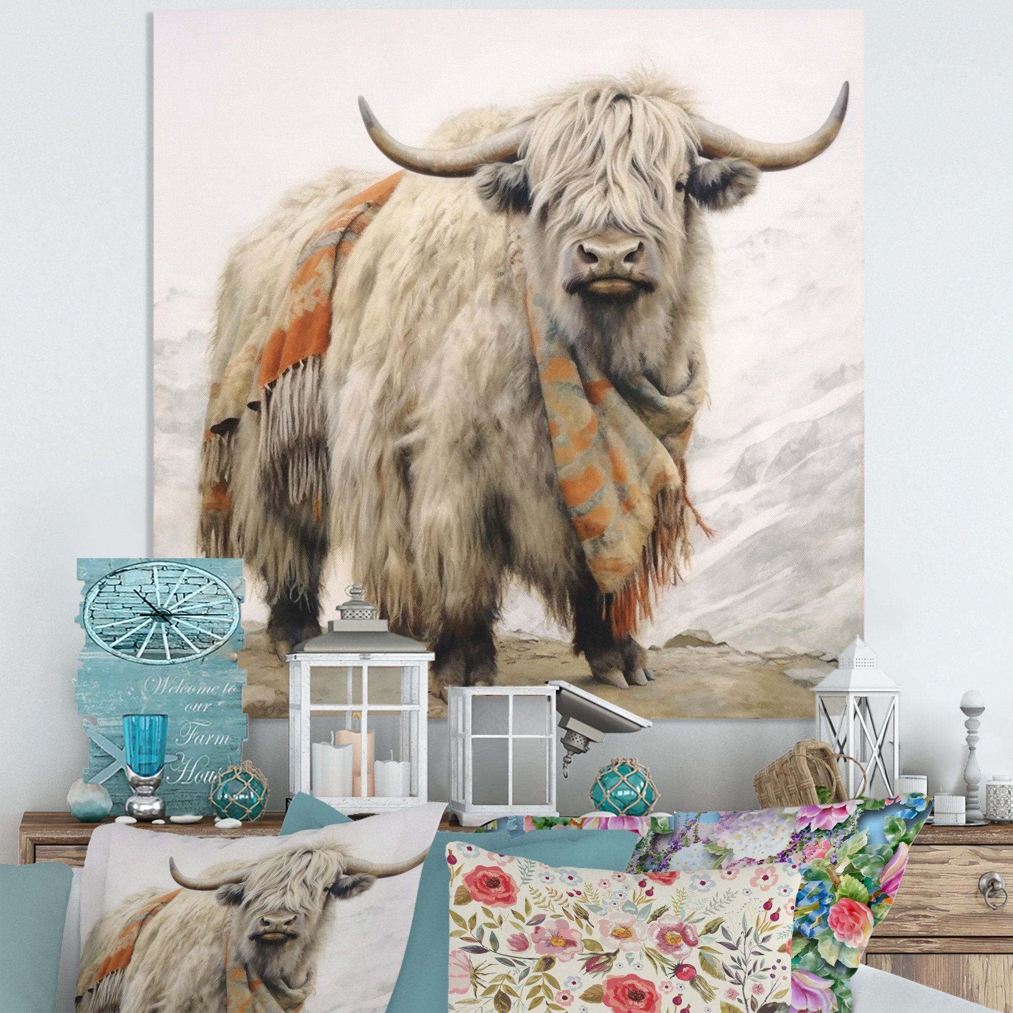 Union Rustic Wild Yak V - Animals Metal Wall Decor | Wayfair