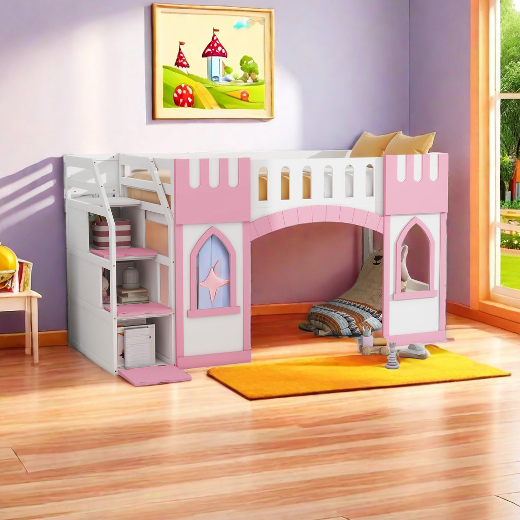 Harper Orchard Aivery Kids Twin Loft Bed | Wayfair