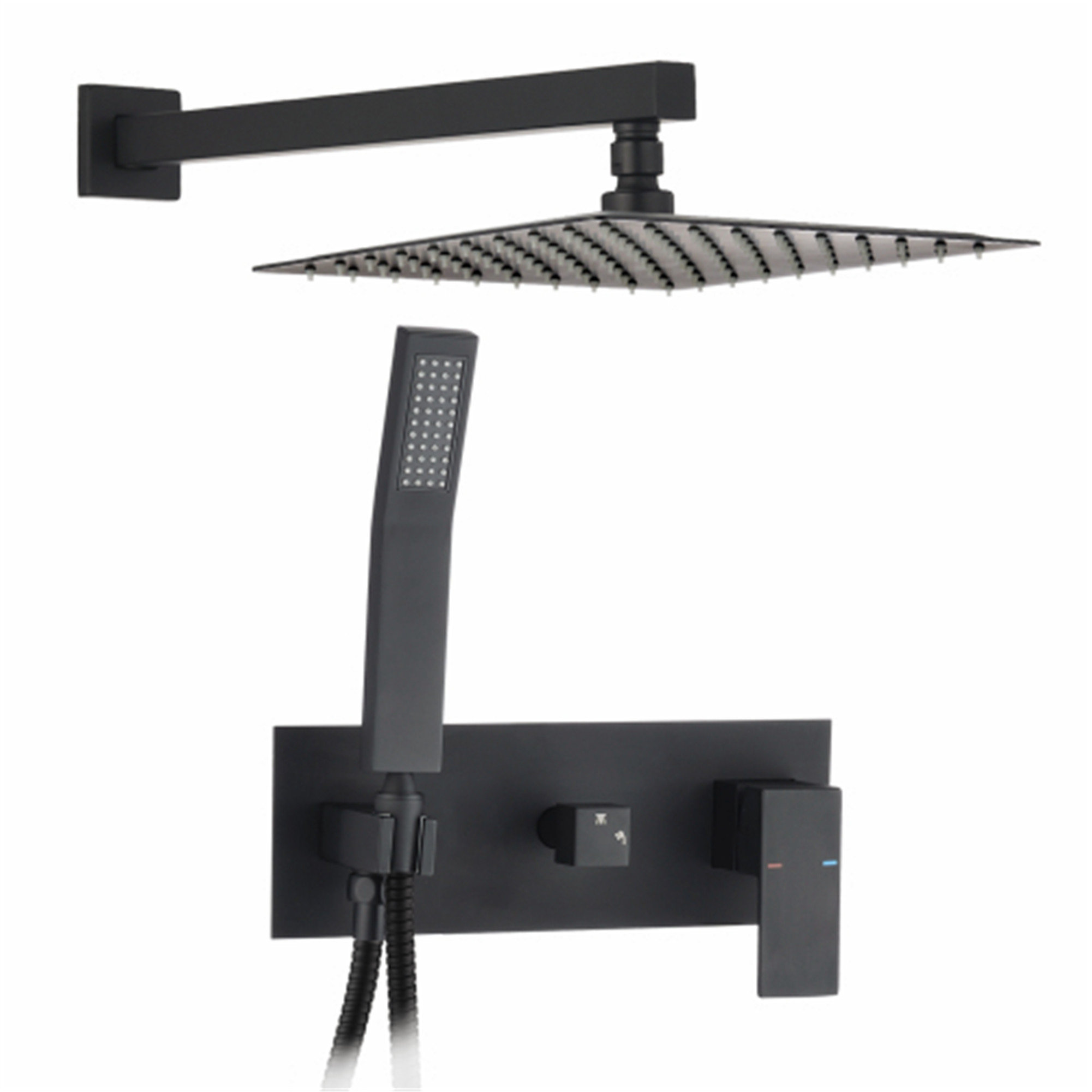 Creationstry Wall Mounted Bathroom Complete Shower Set_Ceramic Disc ...