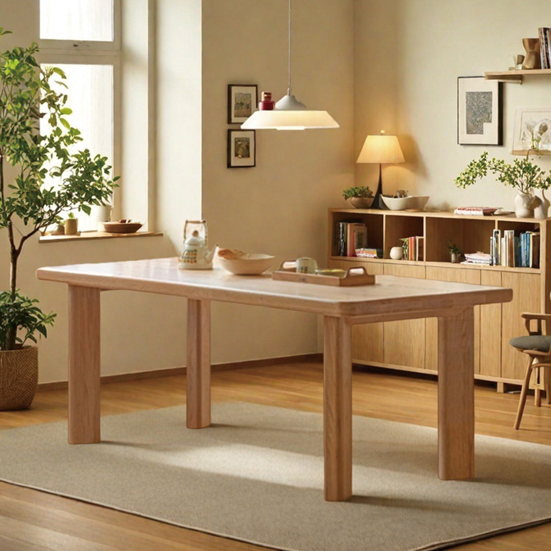 Corrigan Studio® High-end solid wood texture dining table | Wayfair