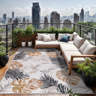 Lark Manor™ Chartier Gray / Yellow Indoor / Outdoor Rug & Reviews | Wayfair