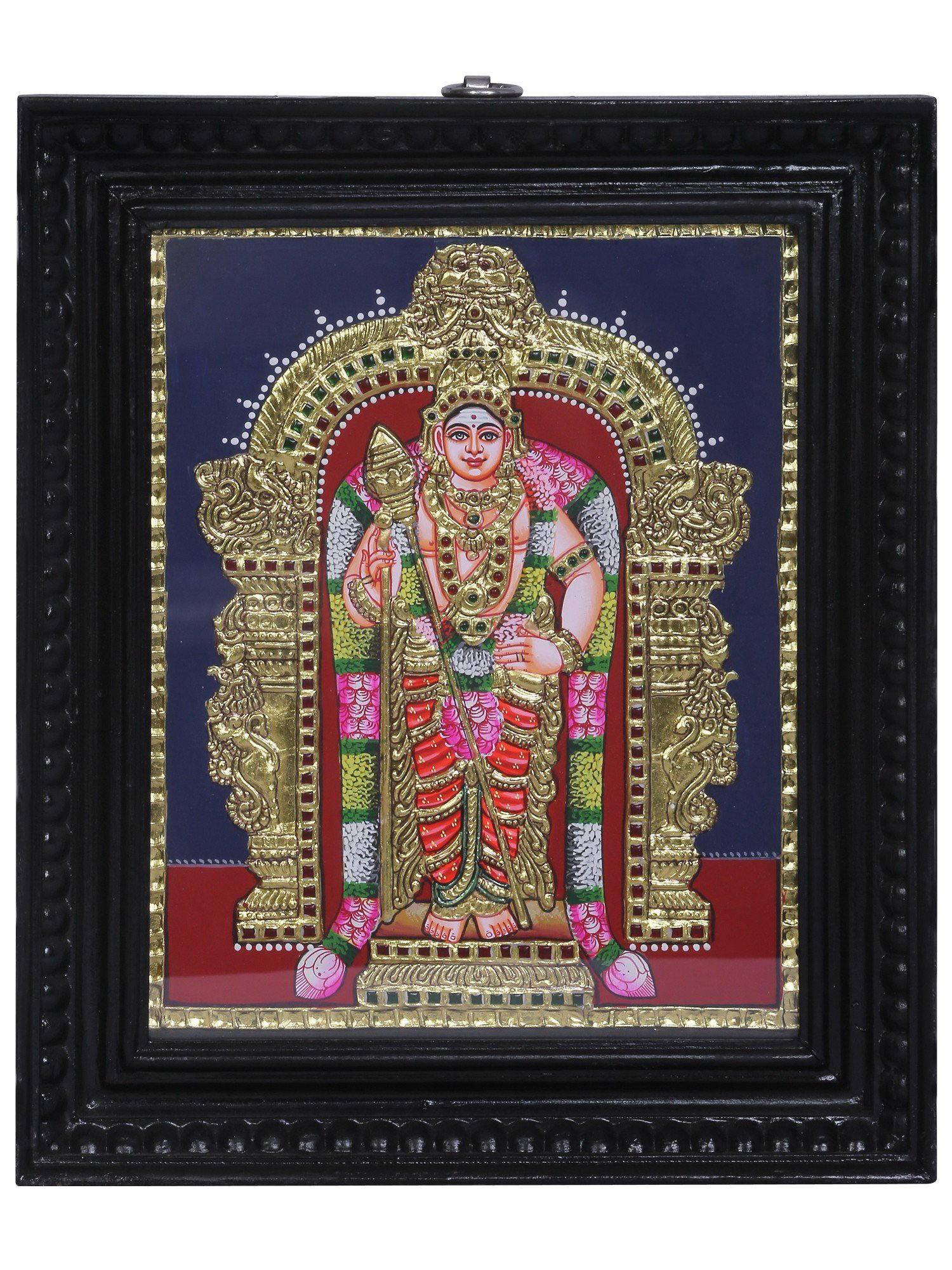 Exotic India Lord Murugan Swami Tanjore Painting | Traditional Colours ...