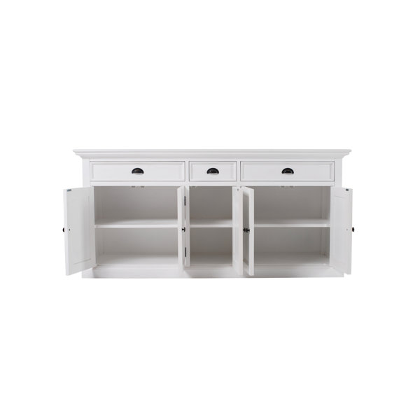 Sand & Stable™ Lowell 86.61" H x 70.87" W Solid Wood Standard Bookcase ...
