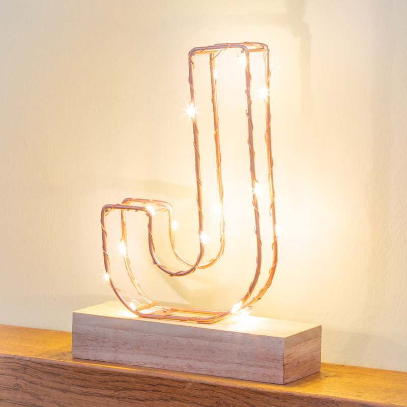 Fairmont Park Light Up Letter | Personalised Initial Copper Letter ...