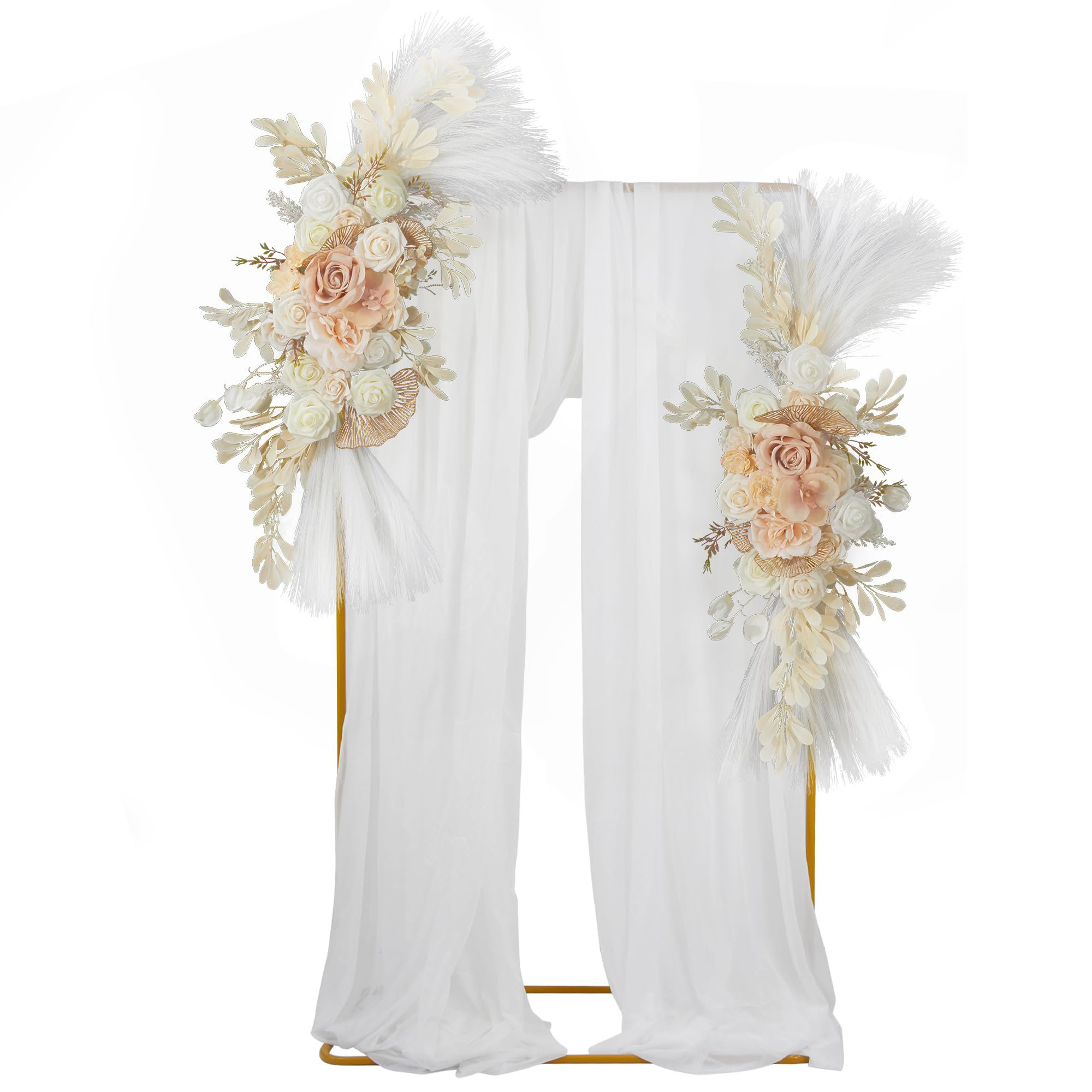 MOEPISY Wedding Arch Flower Kit Of 2 - Artificial Flower Swag Wedding ...