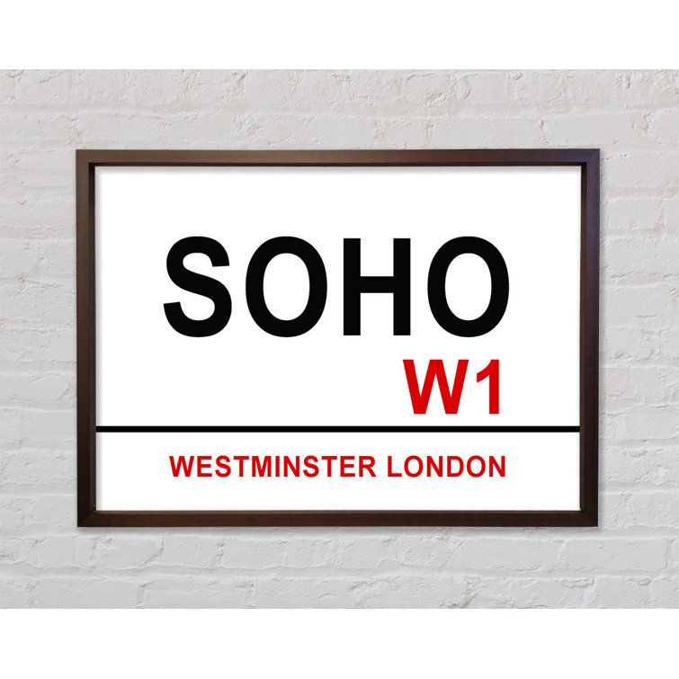 Bright Star Soho Signs - Single Picture Frame Art Prints on Canvas ...