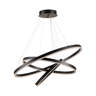 Orren Ellis Cullinan Modern 3-Light Matte Black Linear LED Hanging ...