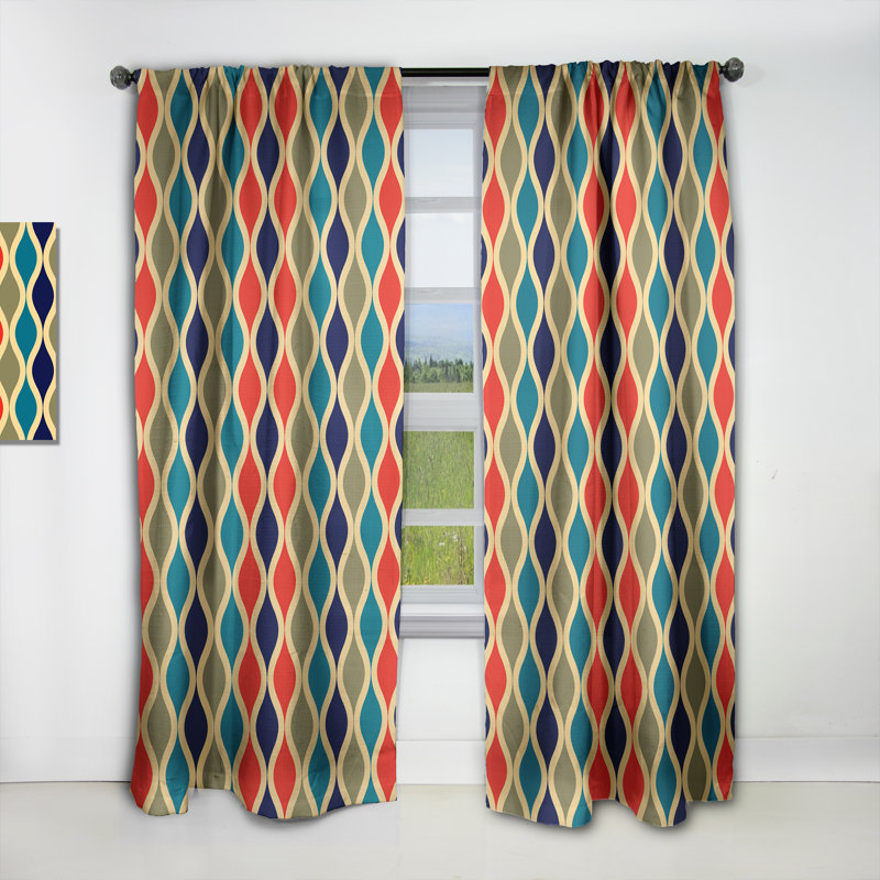 East Urban Home Retro Ornamental Design VI - Abstract Mid-Century ...