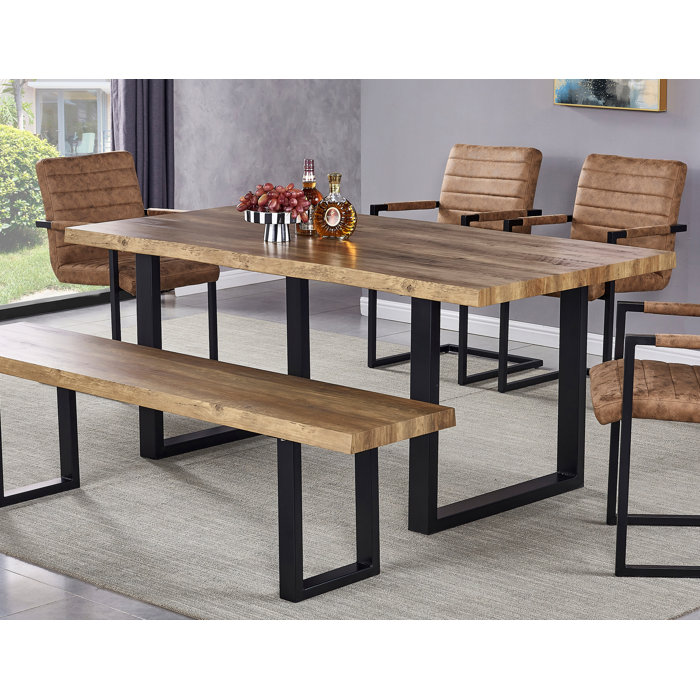 17 Stories Keimaya 71" Dining Table & Reviews | Wayfair