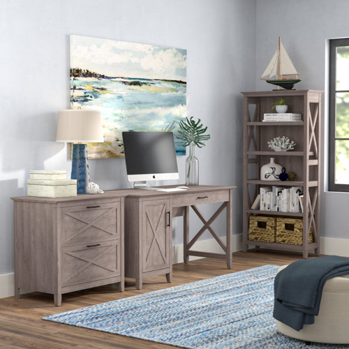 Laurel Foundry Modern Farmhouse Huckins 3 Computer Desk Office Set ...