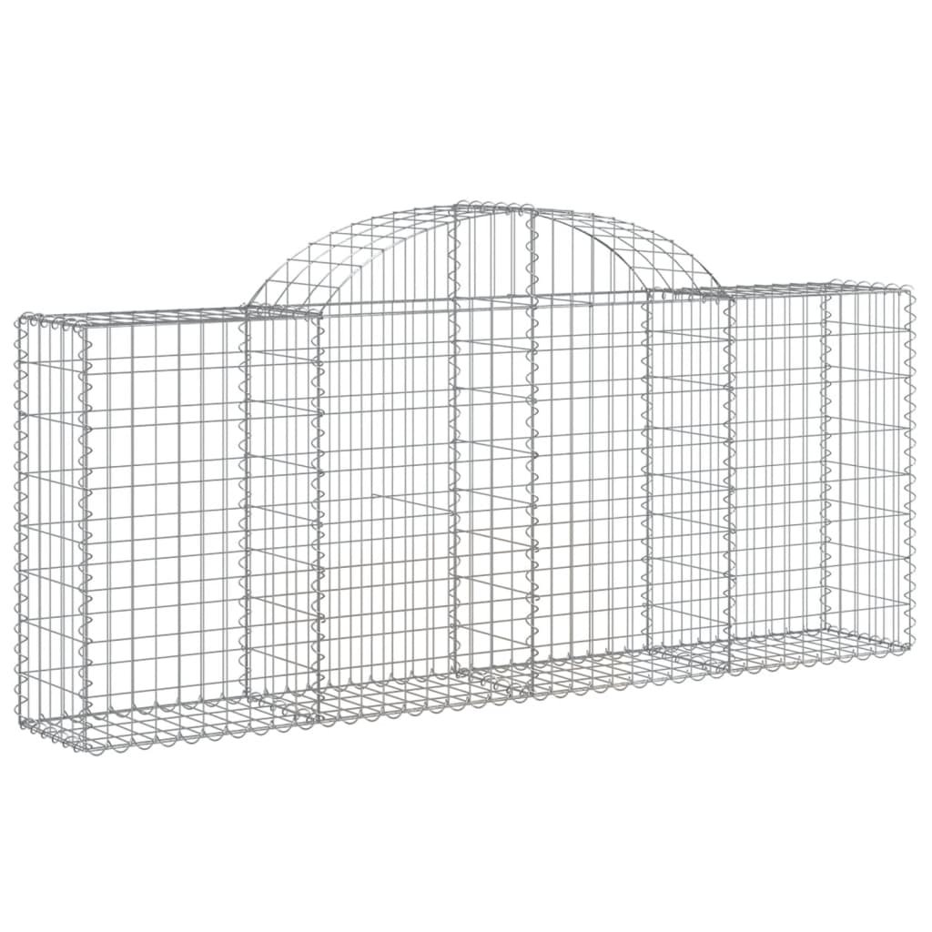 Vidaxl Gabion Basket Set Of 30 Silver Galvanized Iron Large Durable ...
