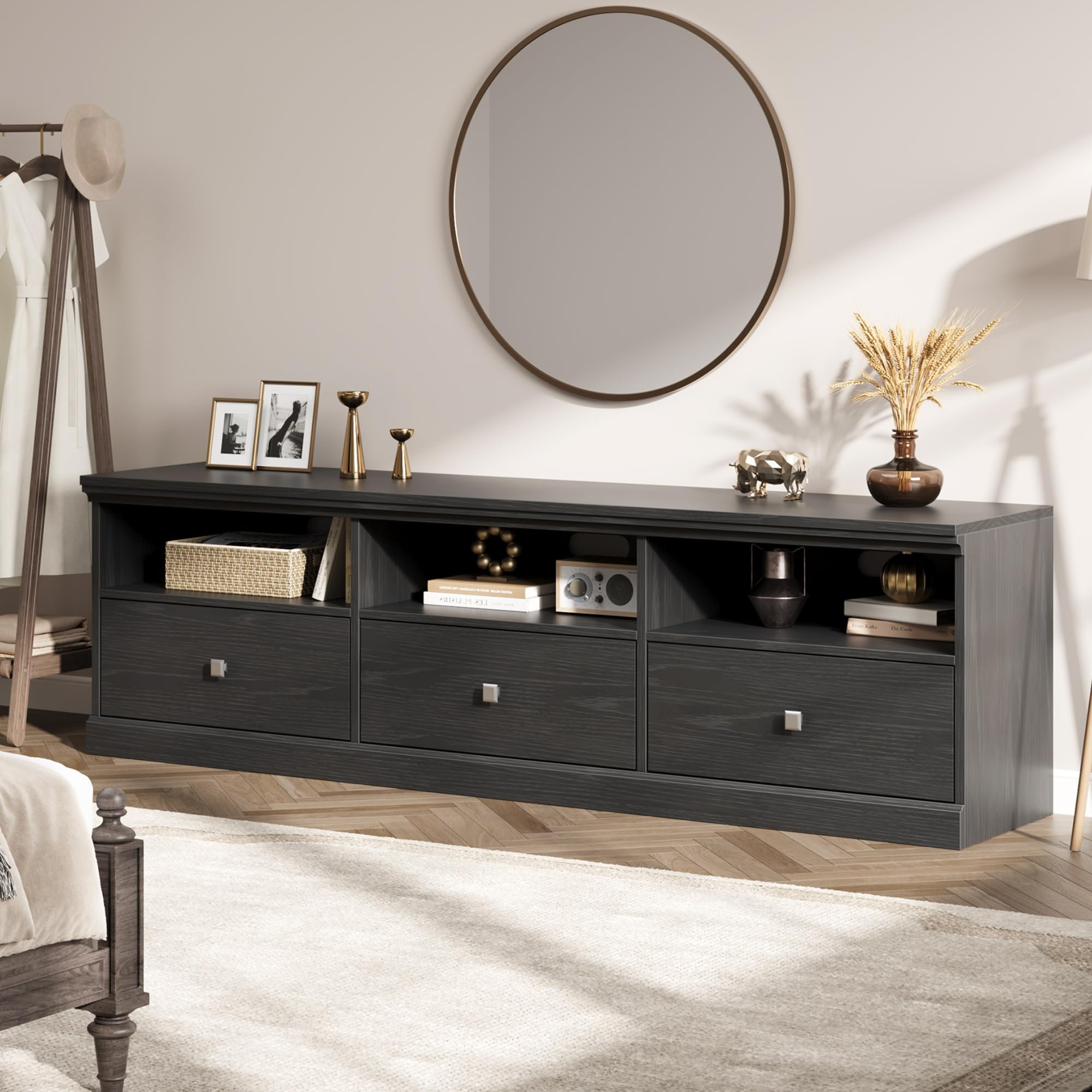 Latitude Run® 70In TV Stand For Tvs Up To 80" | Wayfair