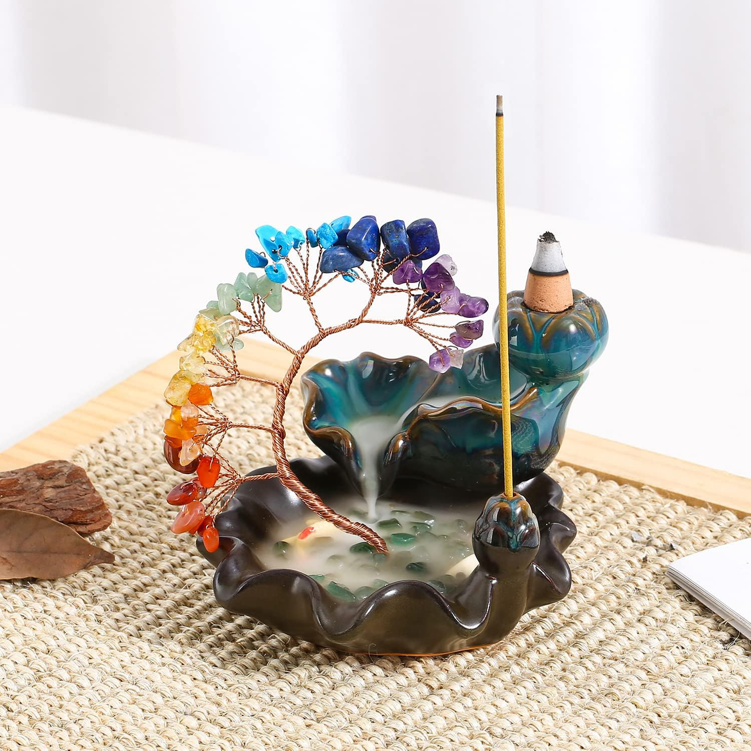 Red Barrel Studio® Flow Incense Burner Ceramic Incense Waterfall 7 ...