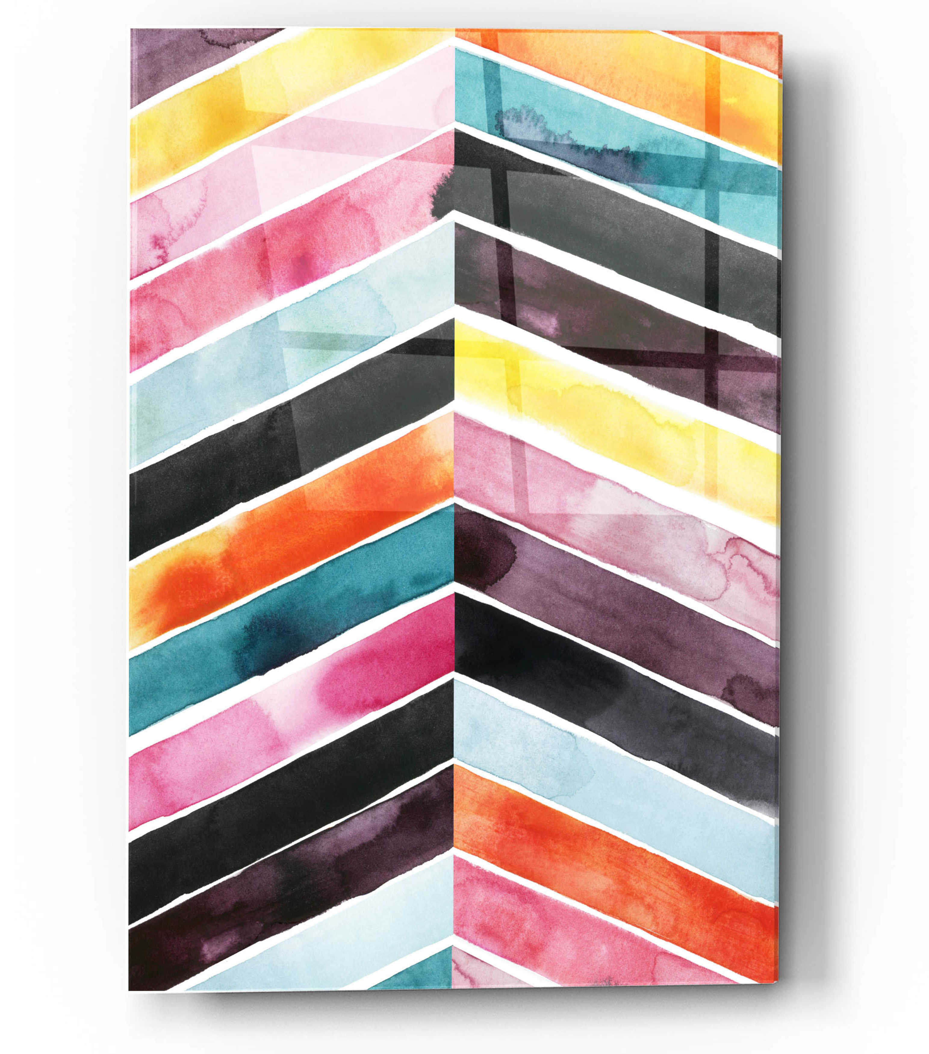 Ivy Bronx Vivid Watercolor Chevron I " Vivid Watercolor Chevron I " by ...