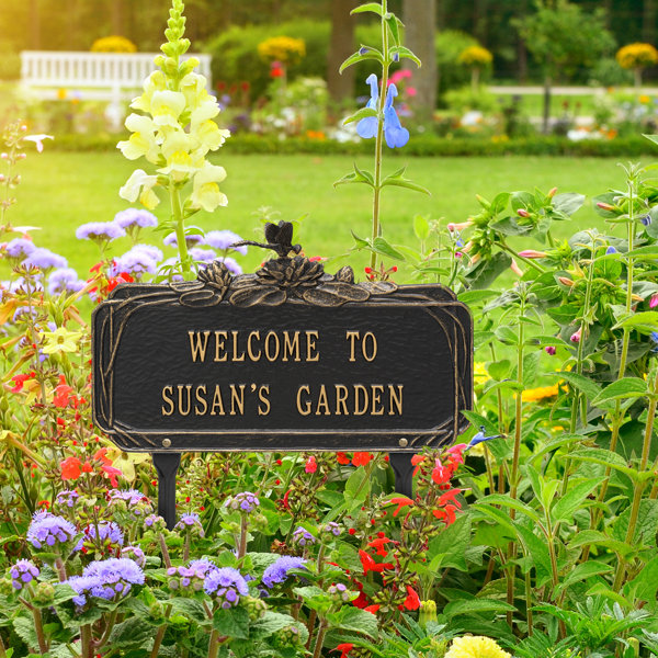 Whitehall Products Metal Garden Sign & Reviews | Wayfair