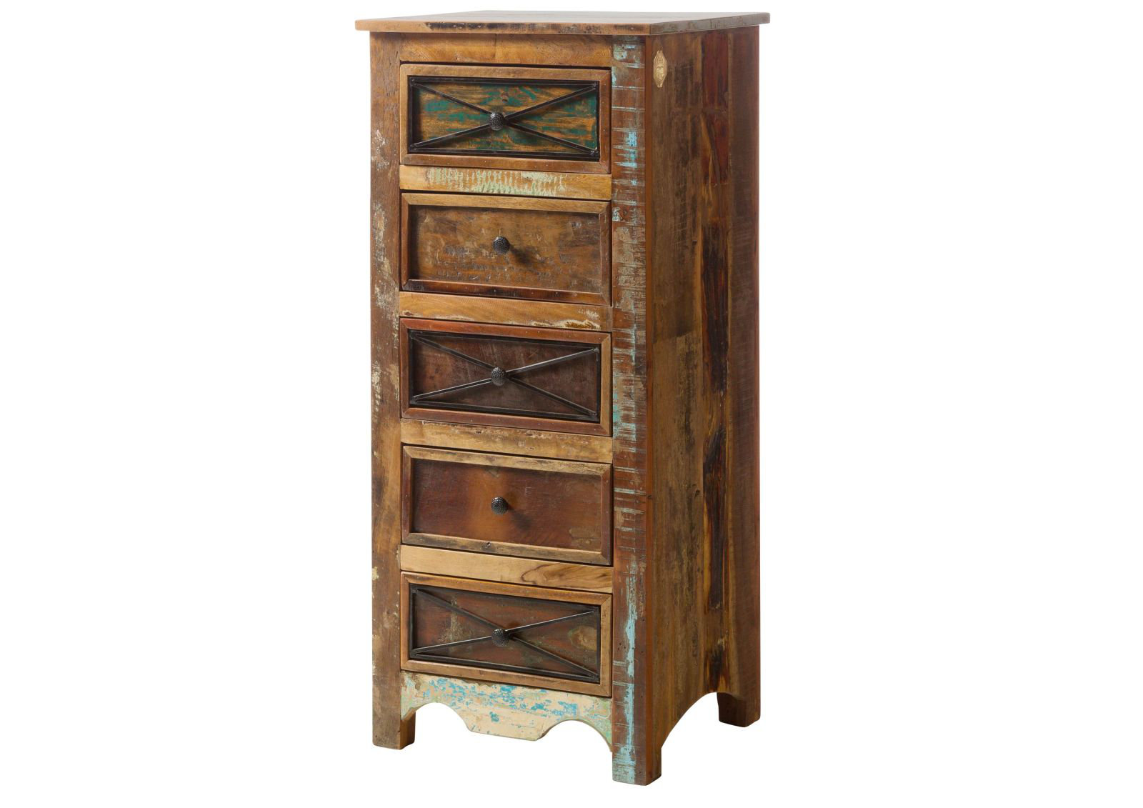 Massivmoebel24 Nature Of Spirit 5 - Drawer Chest of Drawers | Wayfair.co.uk