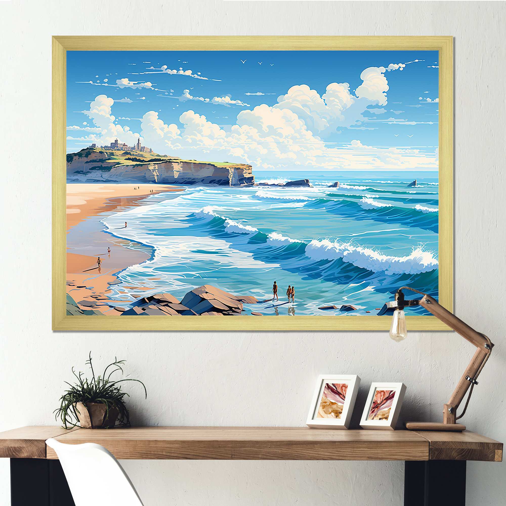 Highland Dunes French Basque Beaches - France Wall Decor | Wayfair