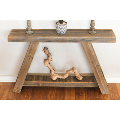 Gracie Oaks Wendie 46'' Solid Wood Console Table | Wayfair