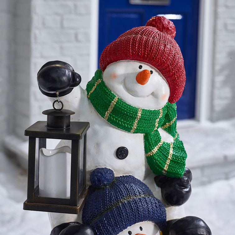 The Seasonal Aisle Christmas Stacking Snowmen Statue | Wayfair.co.uk