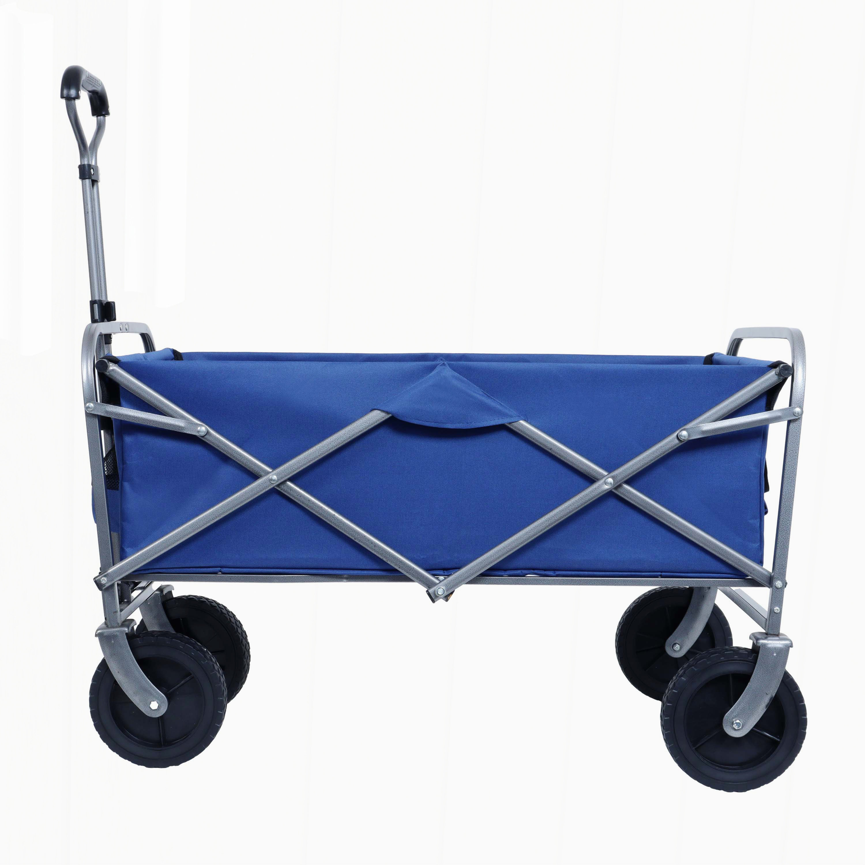 Wateday Collapsible Wagon Cart Foldable,Wagons Carts Foldable with Wheels with Drink Holders,for ...