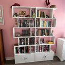 Wade Logan® Bajulal Geometric Storage Bookcase & Reviews | Wayfair